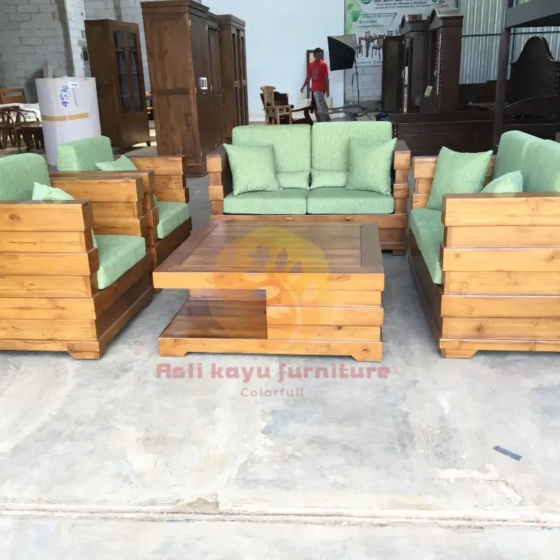 Kursi Tamu Box Jati - Asli Kayu