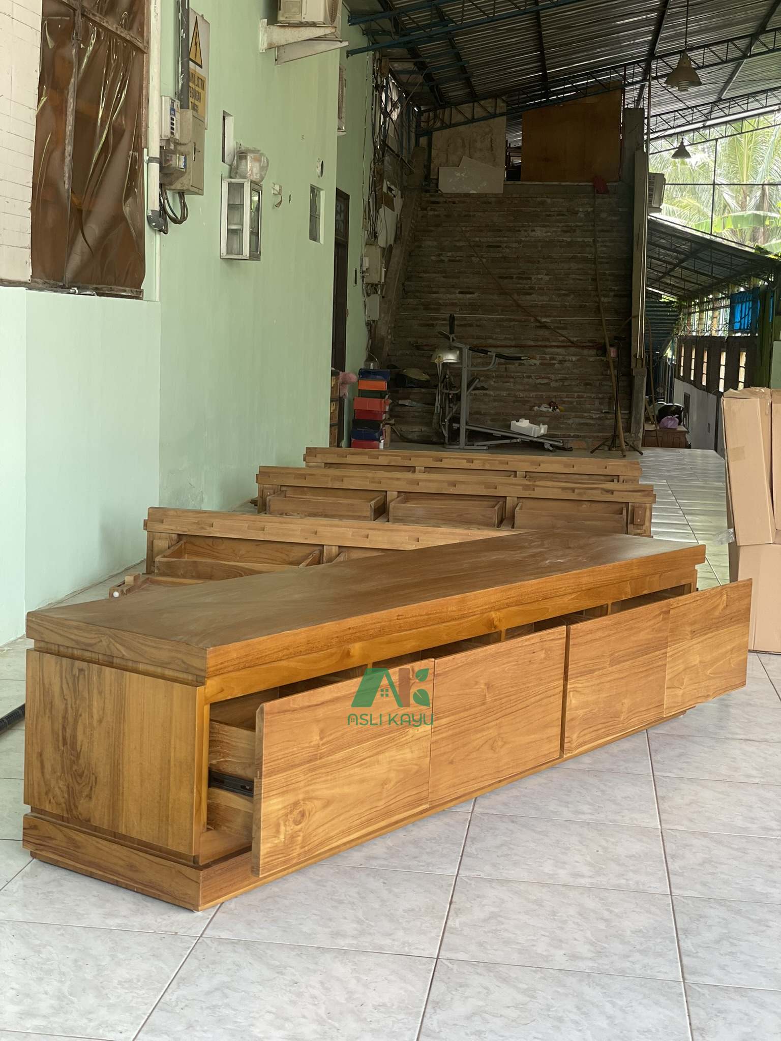 AKCD031-cabinet minimalis - Asli Kayu